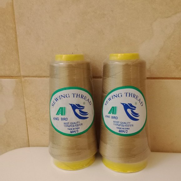 Other | Two Cones Of Tan Sewing Thread | Poshmark